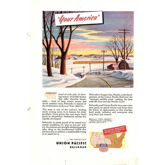 Union Pacific Railroad | Wall Decor | 945 Union Pacific Railroad Print ...